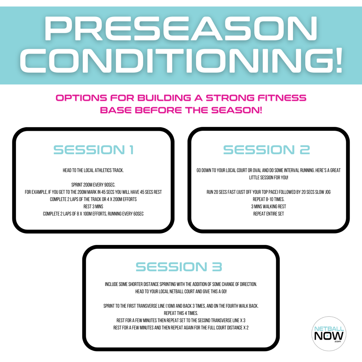 PRESEASON CONDITIONING GUIDE 1 - NetballNow.com